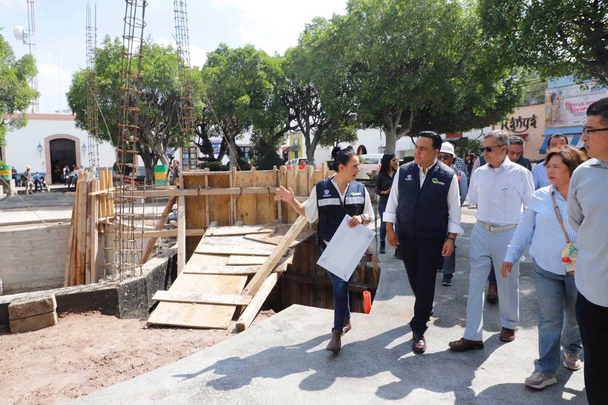 Rehabilitación del centro de Santa Rosa Jáuregui lleva 60 por ciento de ...