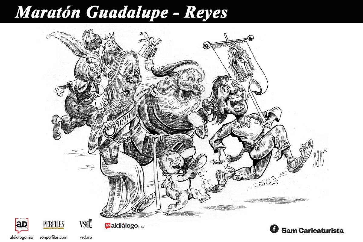 Caricaturas: Maratón Guadalupe-Reyes
