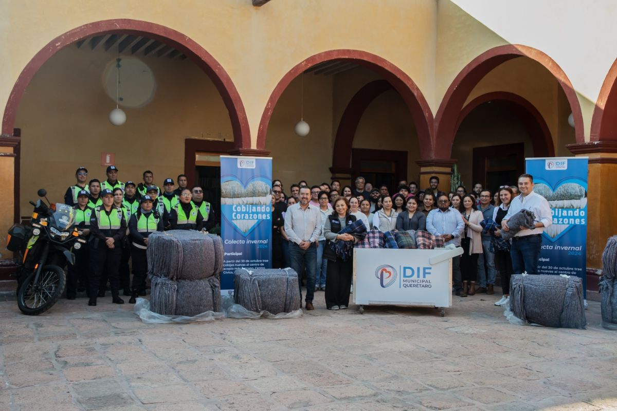 DIF Querétaro recauda 20 mil cobijas en colecta invernal