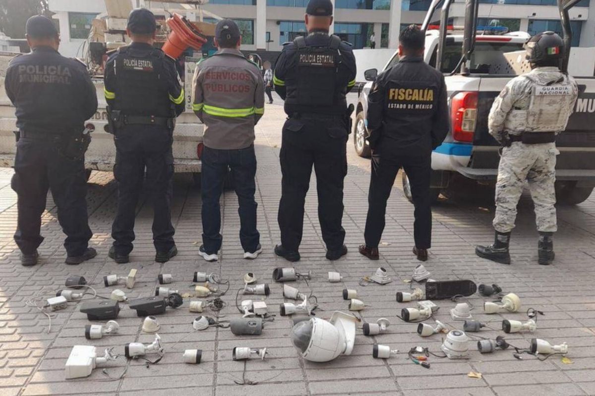 Desmantelan red de videovigilancia ilegal en Naucalpan