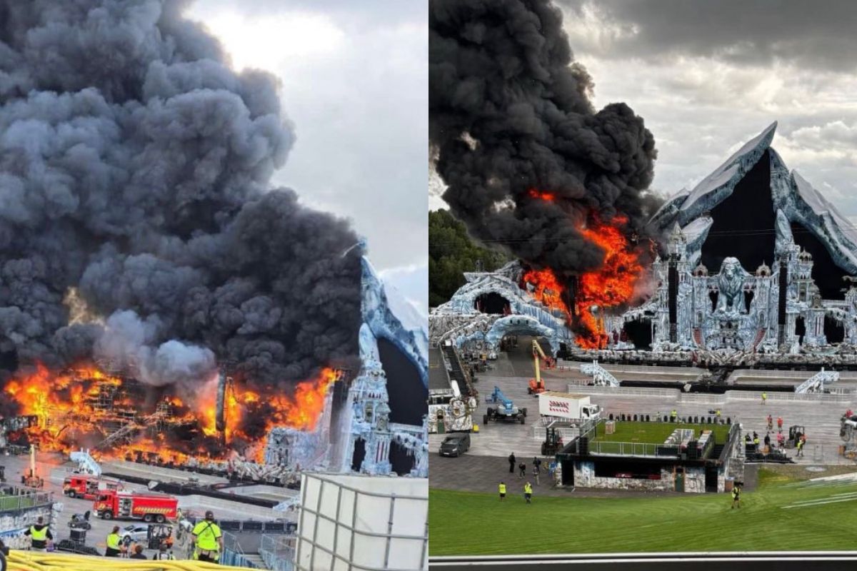 Se incendia escenario de Tomorrowland a días del festival (Video)